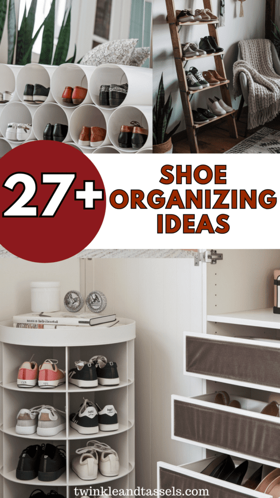 27 Genius Shoe Storage Ideas for Small Spaces - Twinkle and Tassels